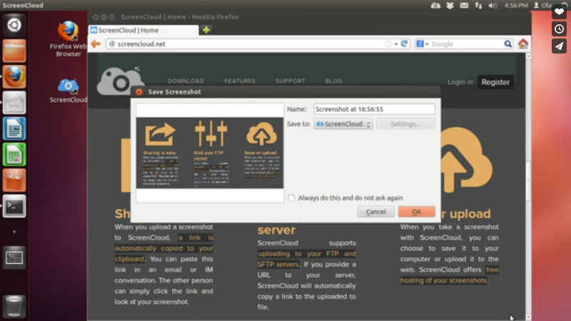 ScreenCloud - Ubuntu Screenshot Tool To Capture & Share Screenshot ScreenCloud - Ubuntu Screenshot Tool To Capture & Share Screenshot